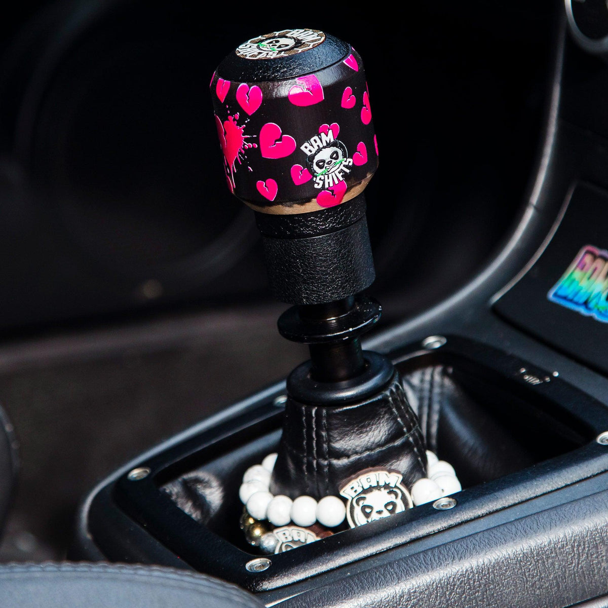 Broken Hearts | Inked BamBall Shift Knob | BAM SHIFTS
