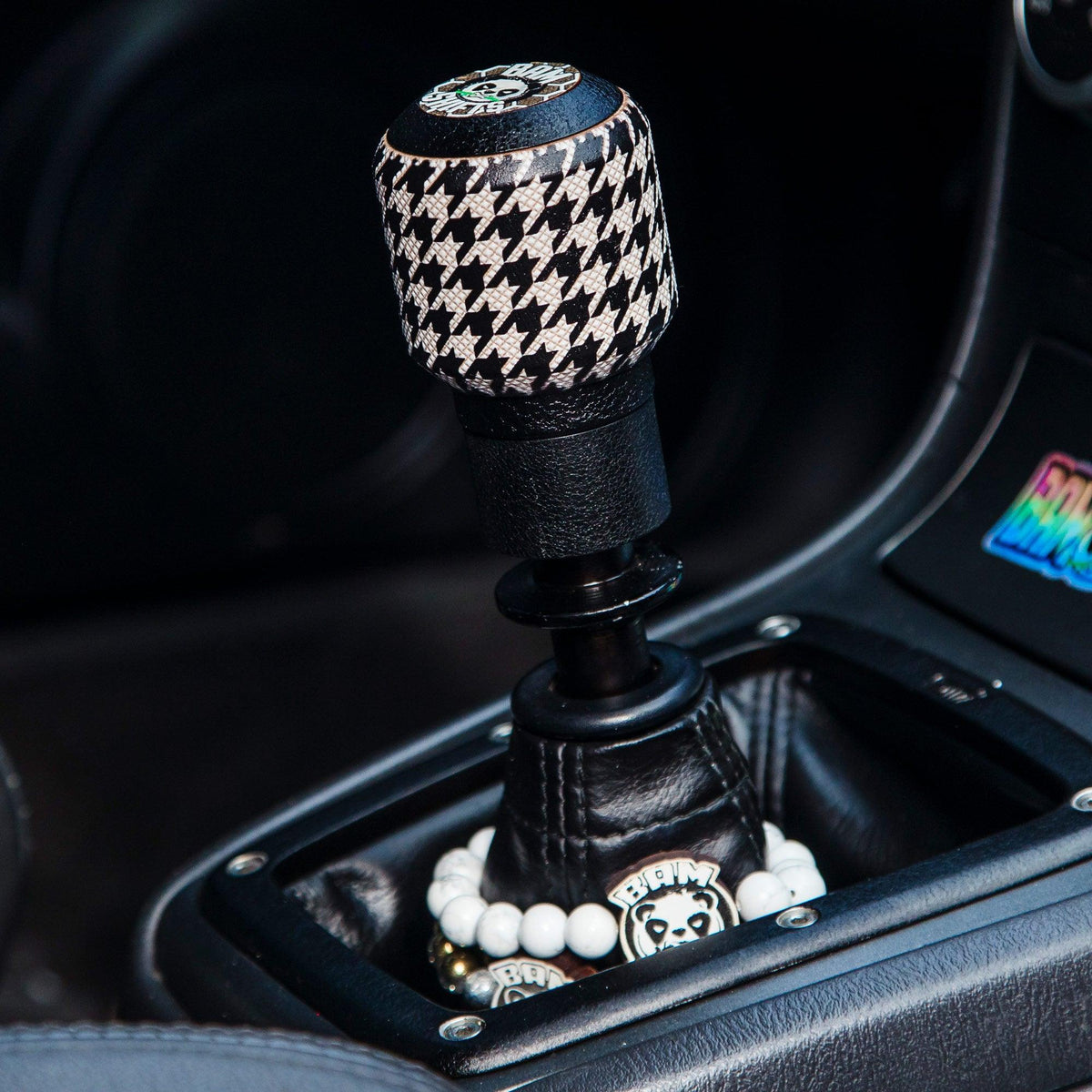Houndstooth | Inked BamBall Shift Knob | BAM SHIFTS