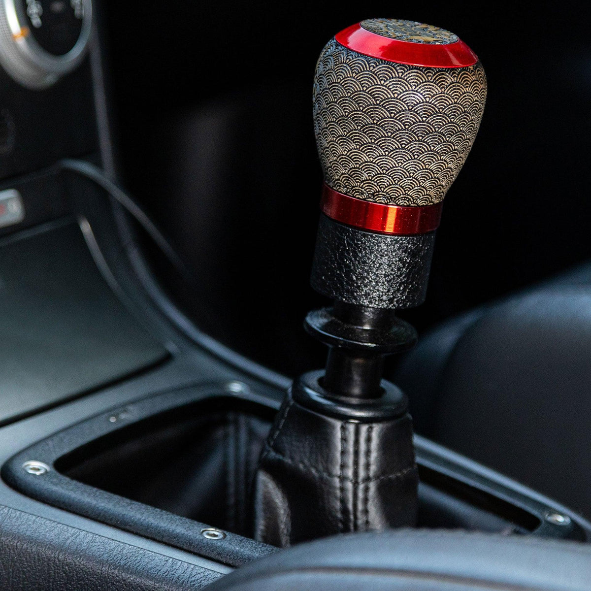 Japanese Waves | Engraved Bamboo Ball Shift Knob | BAM SHIFTS