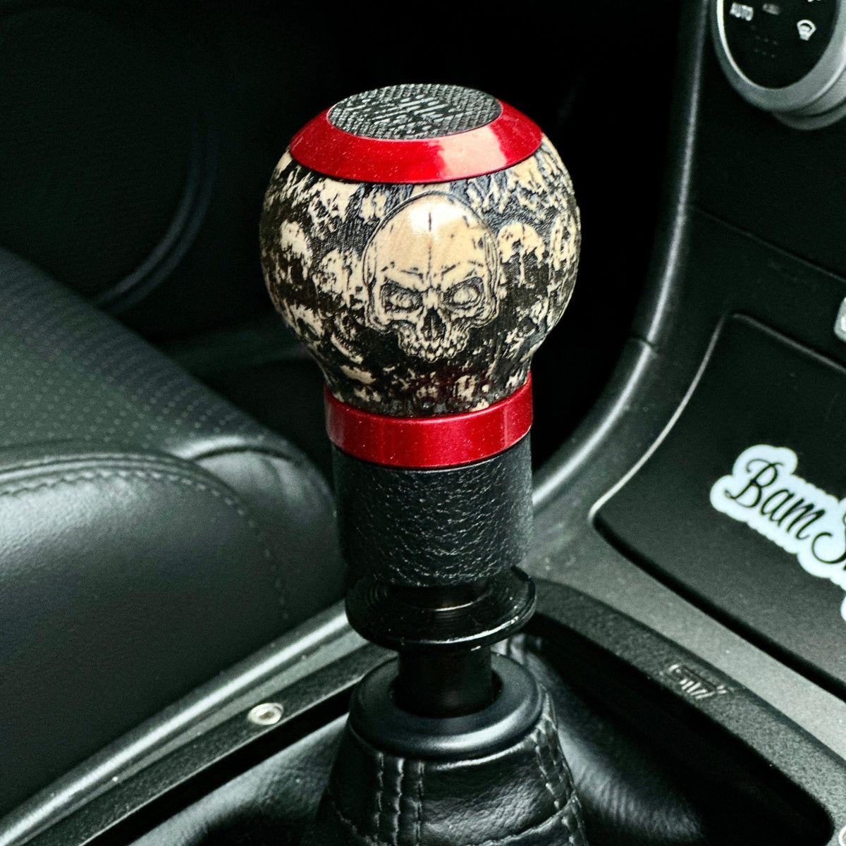 Skulls | Engraved Bamboo Ball Shift Knob | BAM SHIFTS