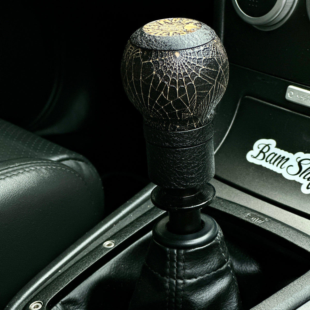 Webbed | Engraved Bamboo Ball Shift Knob | BAM SHIFTS