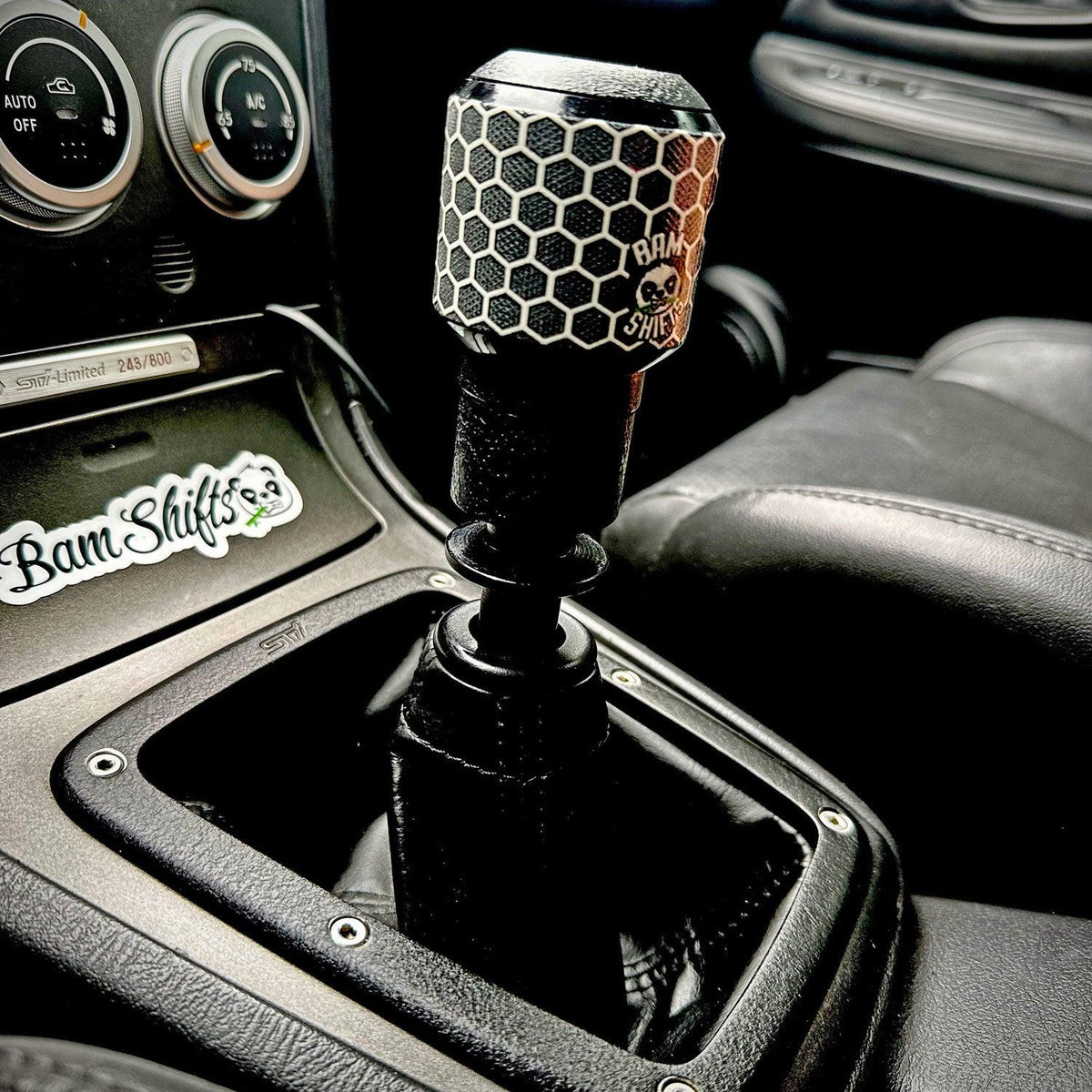 White Honey | Inked BamBall Shift Knob | BAM SHIFTS