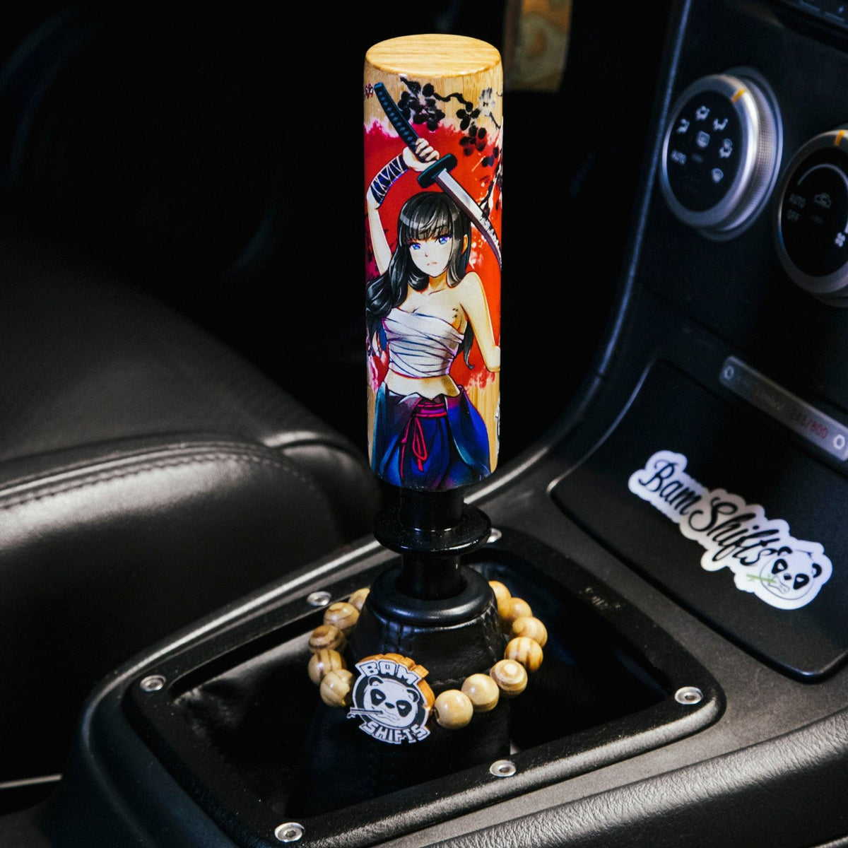 Red Sun | Classic Bamboo Shift Knob | BAM SHIFTS