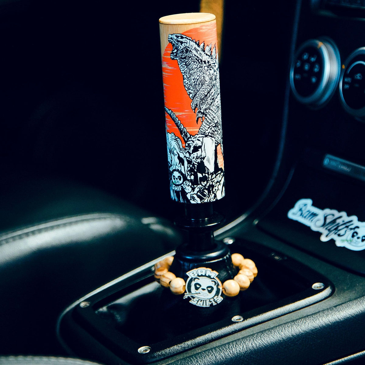 Godzilla Rising | Custom Bamboo Shift Knob | BAM SHIFTS