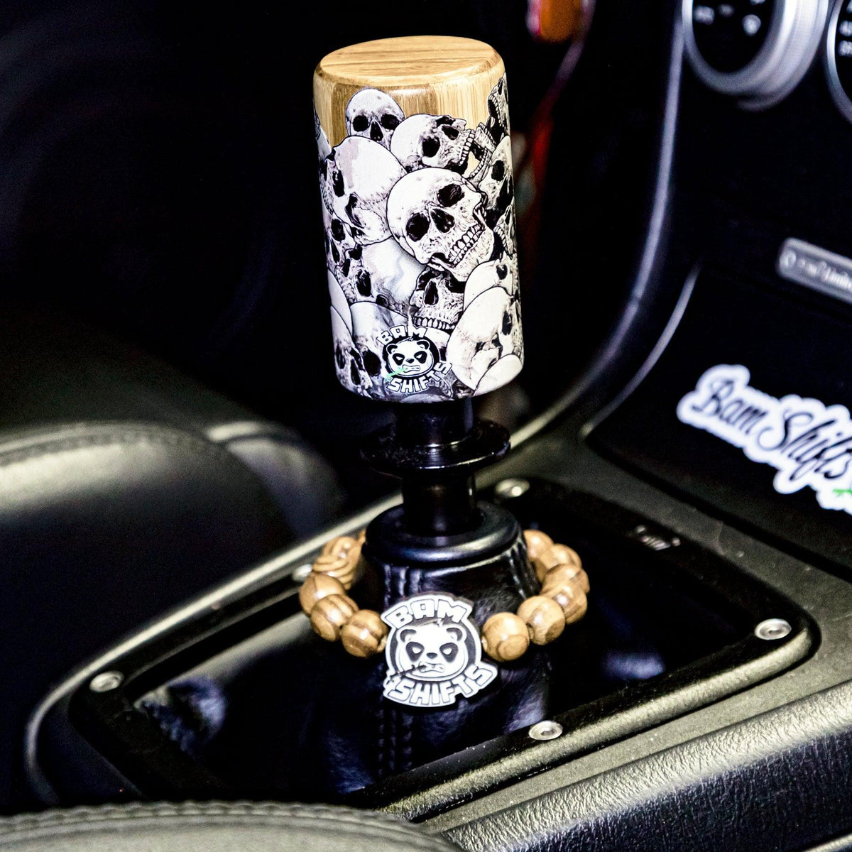 Skulls | Custom Bamboo Shift Knob | BAM SHIFTS